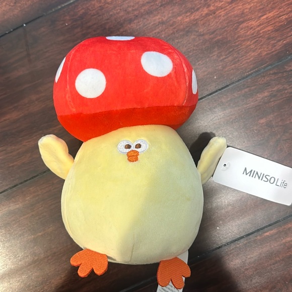 Miniso | Toys | Brand New Mushroom Chicken Squishmallow | Poshmark